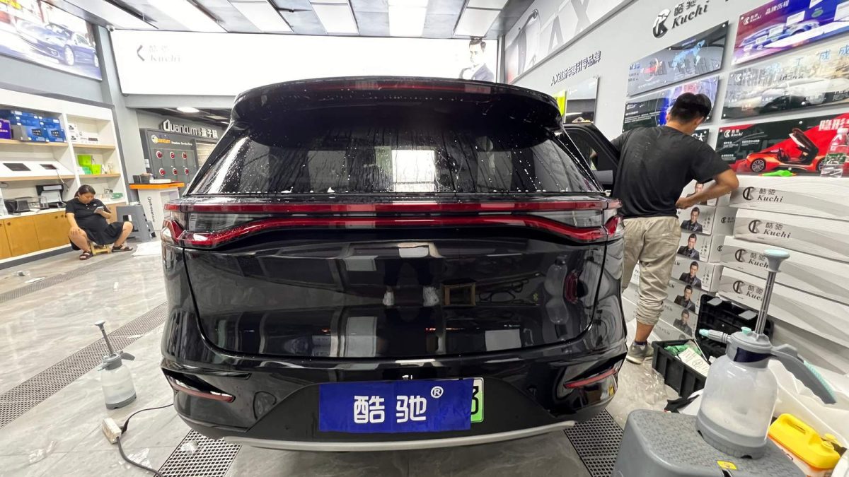 BYD Tang car paint protection film construction effect - WooMagicar